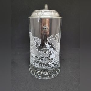 Domex | Dining | Vintage Domex Etched Eagle Design Glass Steintankard ...